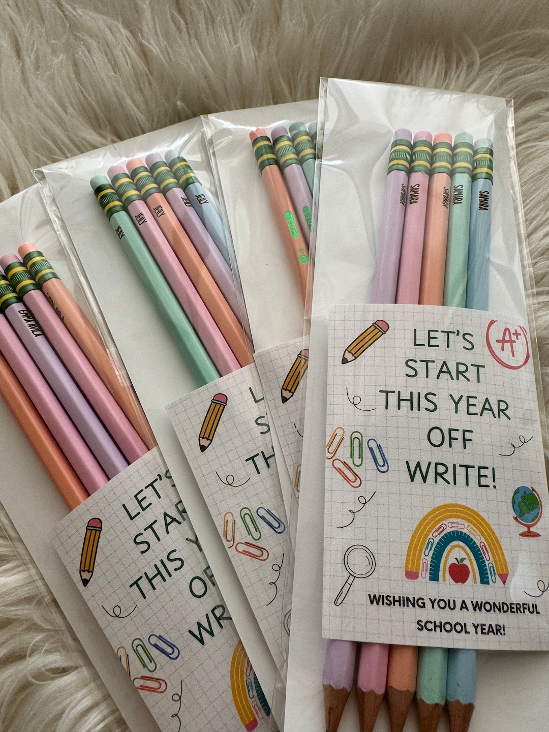 Engraved Pastel Pencils / Engraved Pencil for Teachers or Students ...