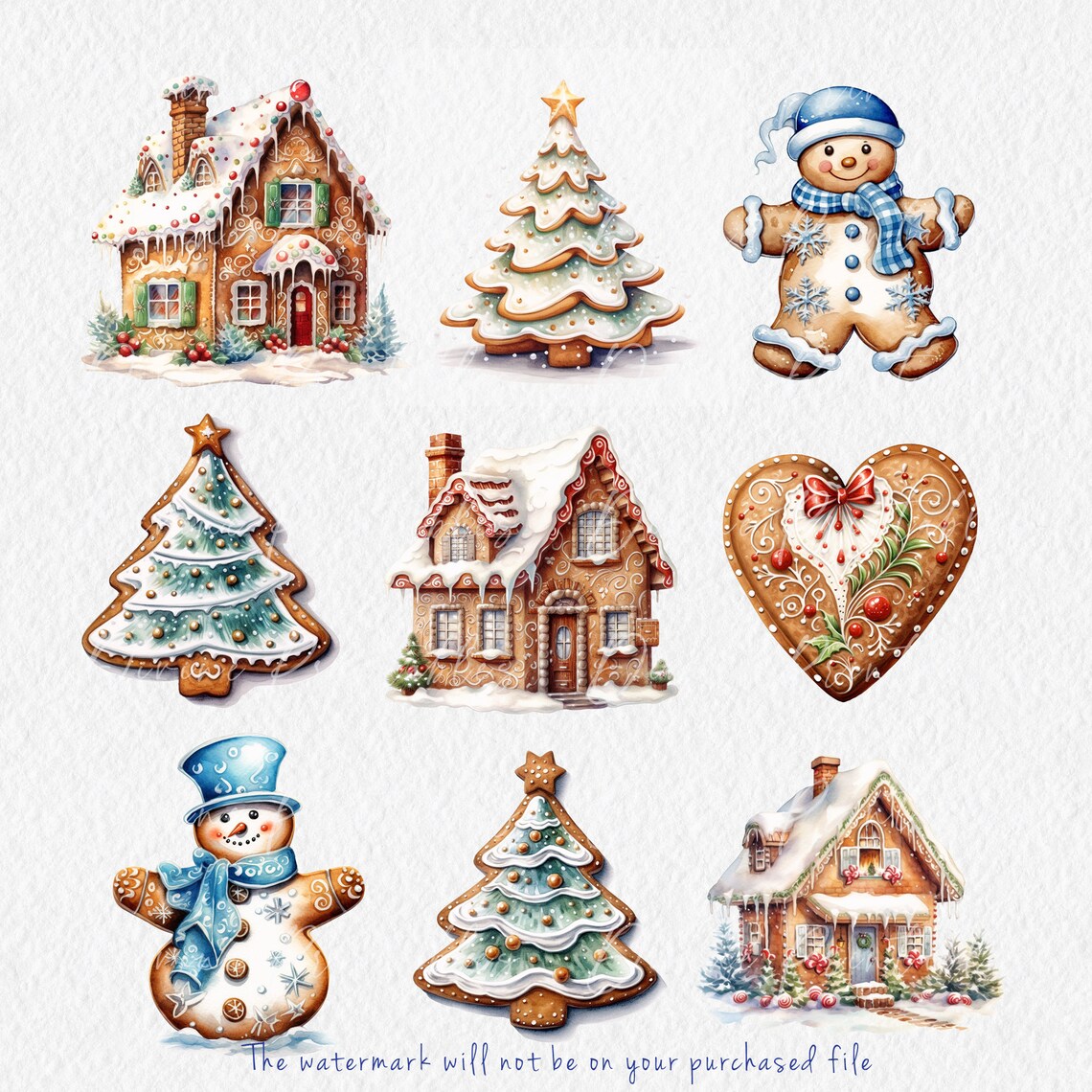 Christmas Treats Clipart - 52 Digital Graphics for Instant Download ...
