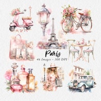 I Love Paris Clipart Collection - Instant Download - Etsy