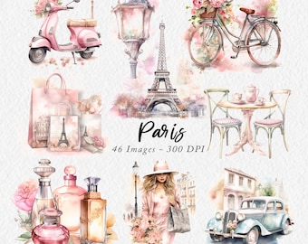 Paris Clipart, Travel Clipart, Paris Clip Art Set, Paris Planner ...