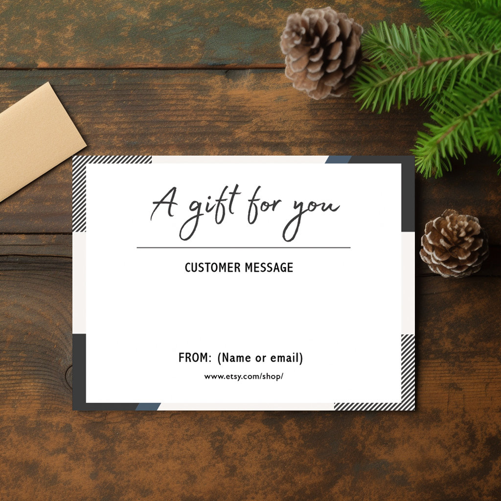 Gift Message Template - for Instant Download - Commercial Use - Canva ...