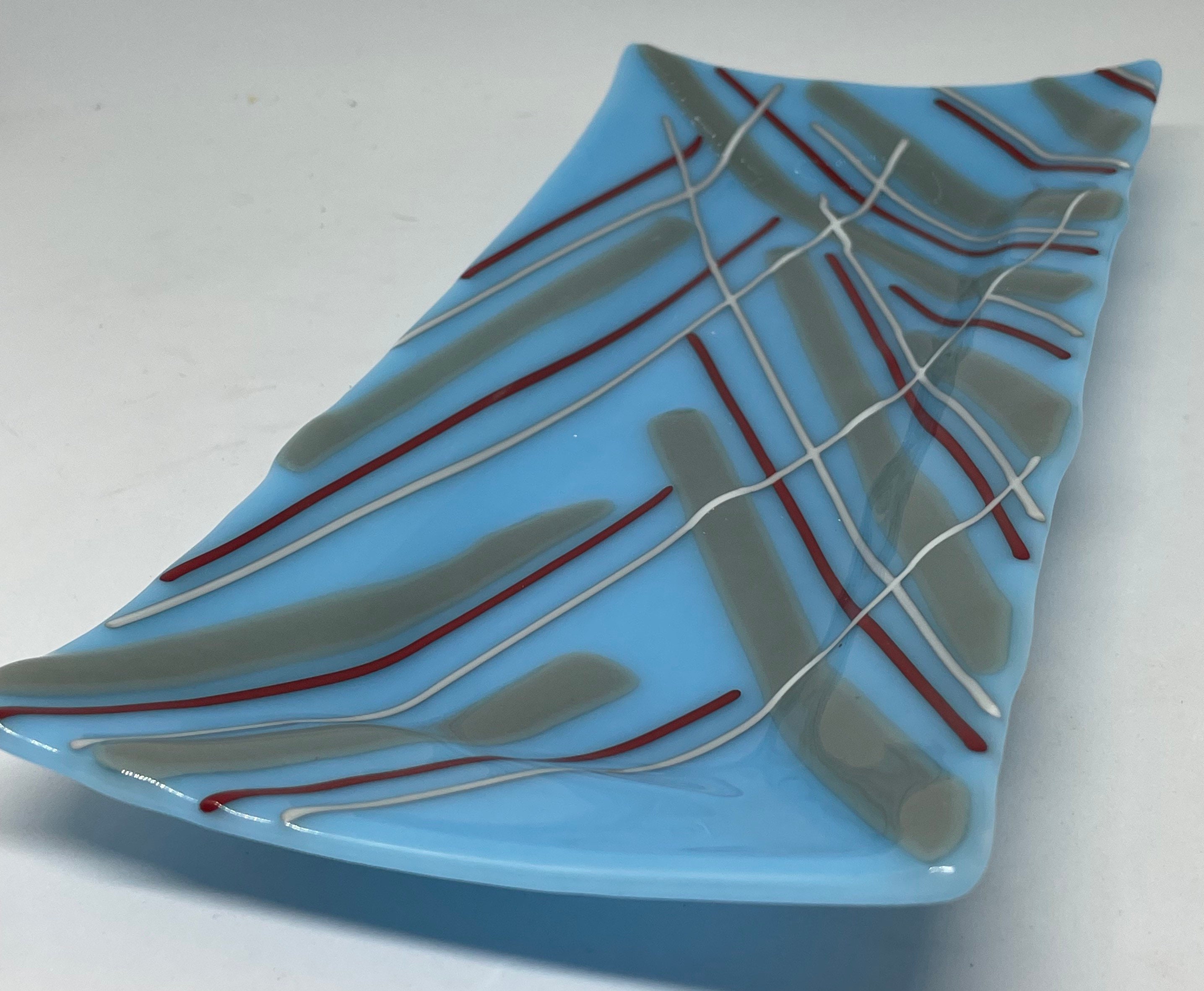 Spires Modern Style Fused Art Glass Spoon Rest Made With - Etsy