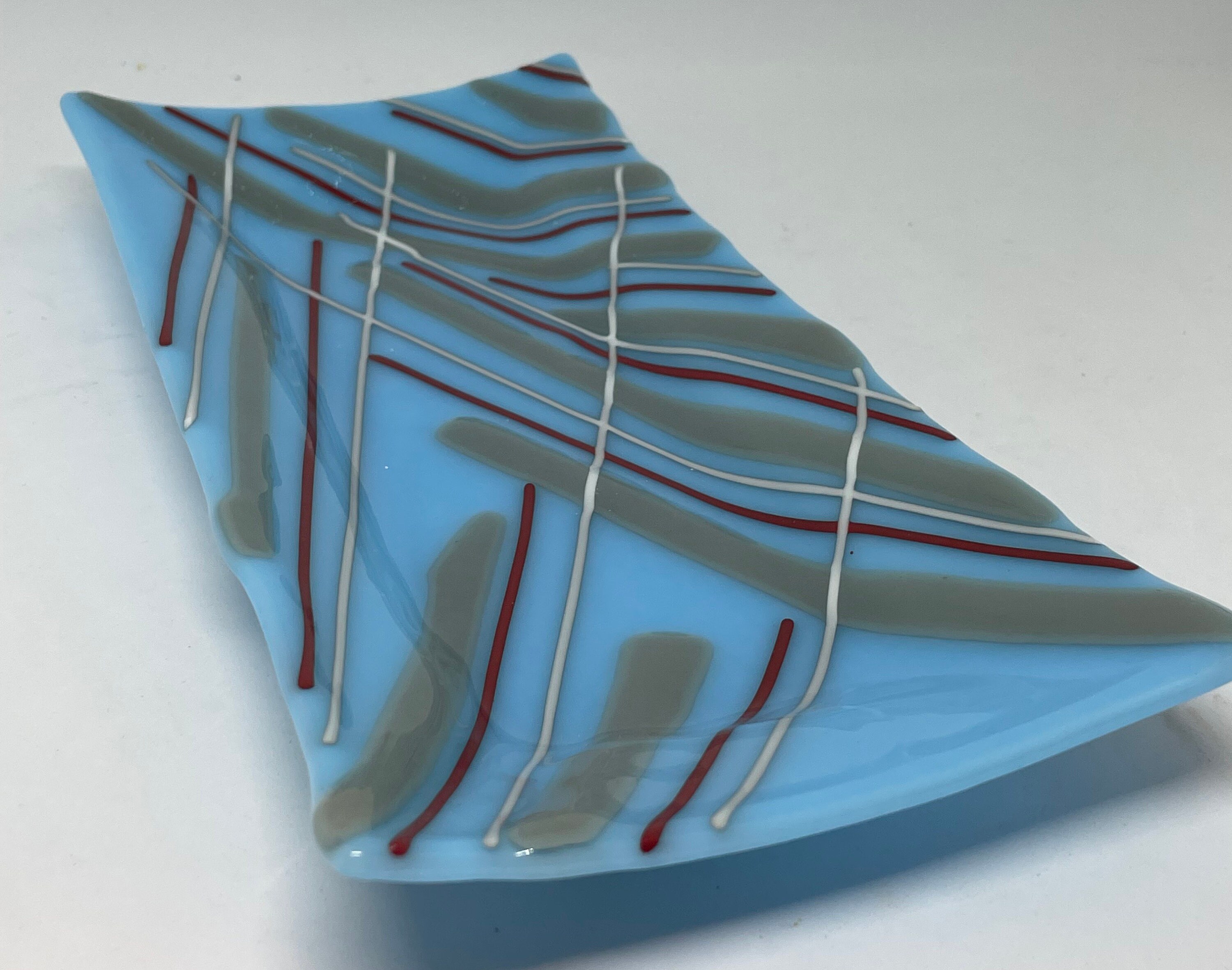 Spires Modern Style Fused Art Glass Spoon Rest Made With - Etsy