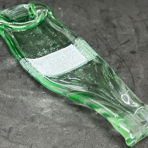 Fused Art From Slumped Coca Cola Bottle- Handcrafted Glass Spoon Rest ...