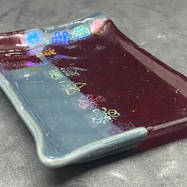 Red Fused Glass - Etsy