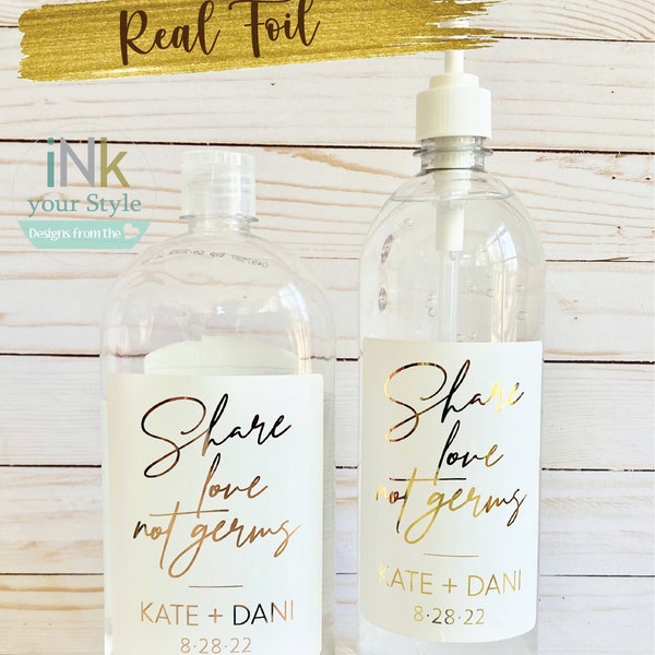 Hand Sanitzer Labels - Etsy