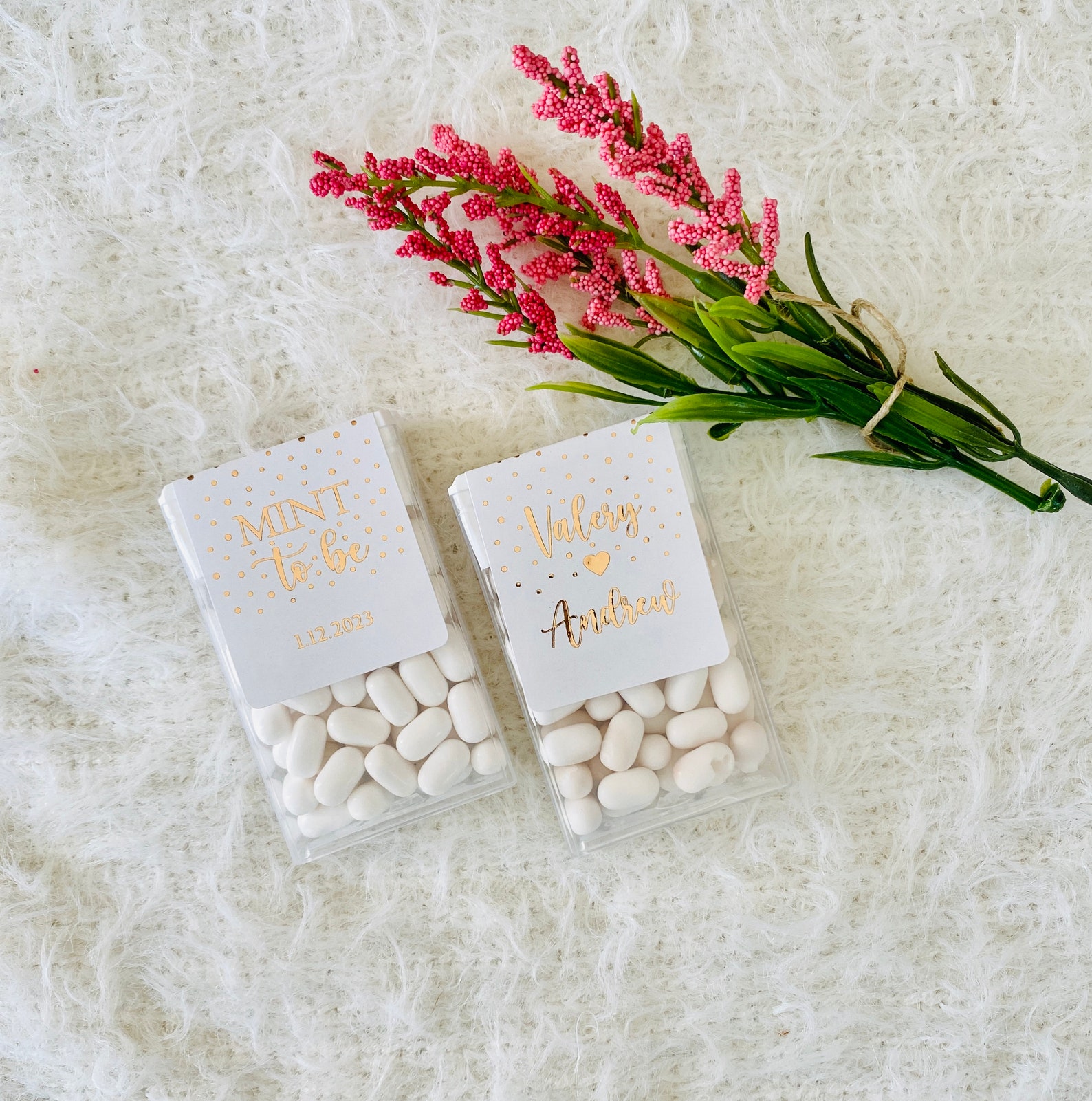 Personalized Real Foil Wedding Tic Tac® Labels/wedding Favor - Etsy