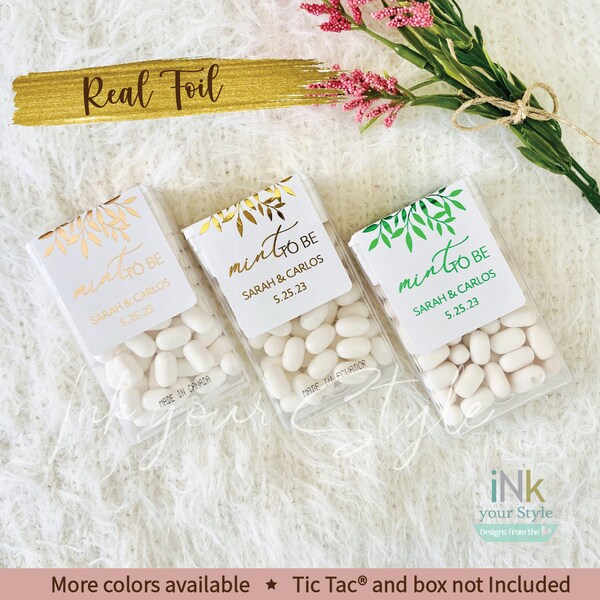 Tic Tac Label - Etsy