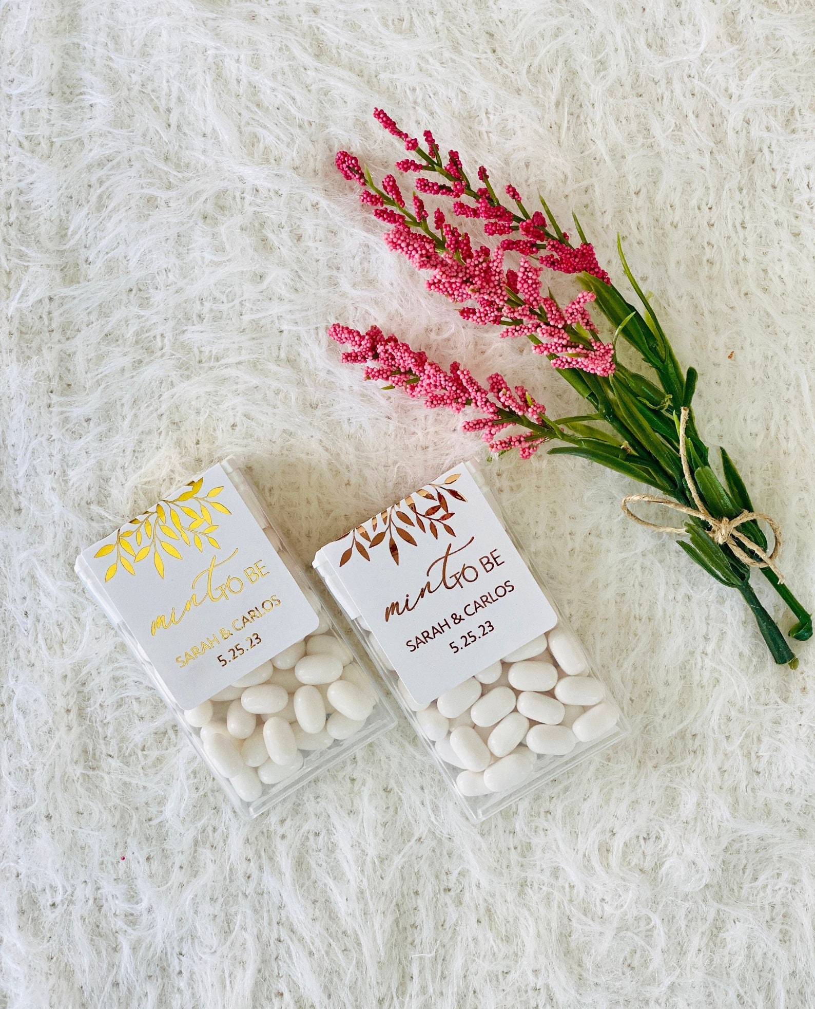 Personalized Real Foil Wedding Tic Tac® Labels/wedding Favor Labels/tic ...