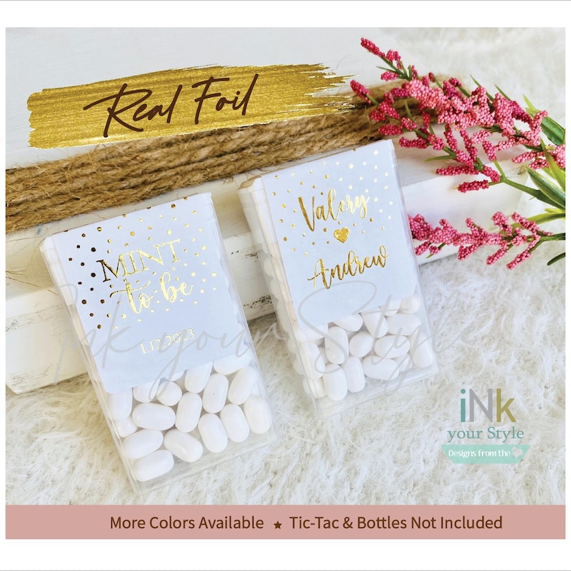 Tic Tac Label - Etsy