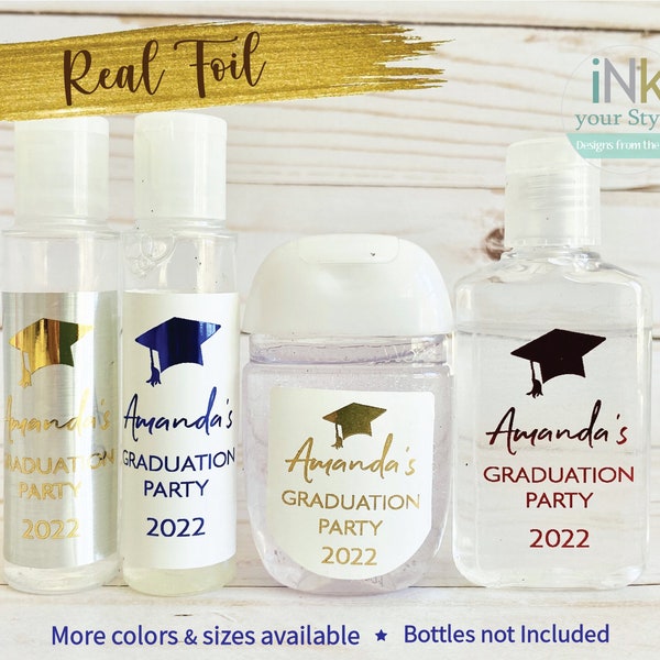 Graduation Hand Sanitize Labels - Etsy