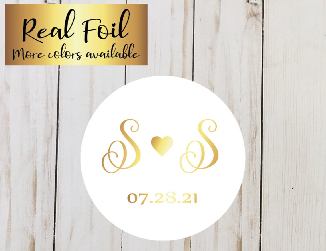 Personalized Wedding Stickers Wedding Favor Stickers Clear | Etsy