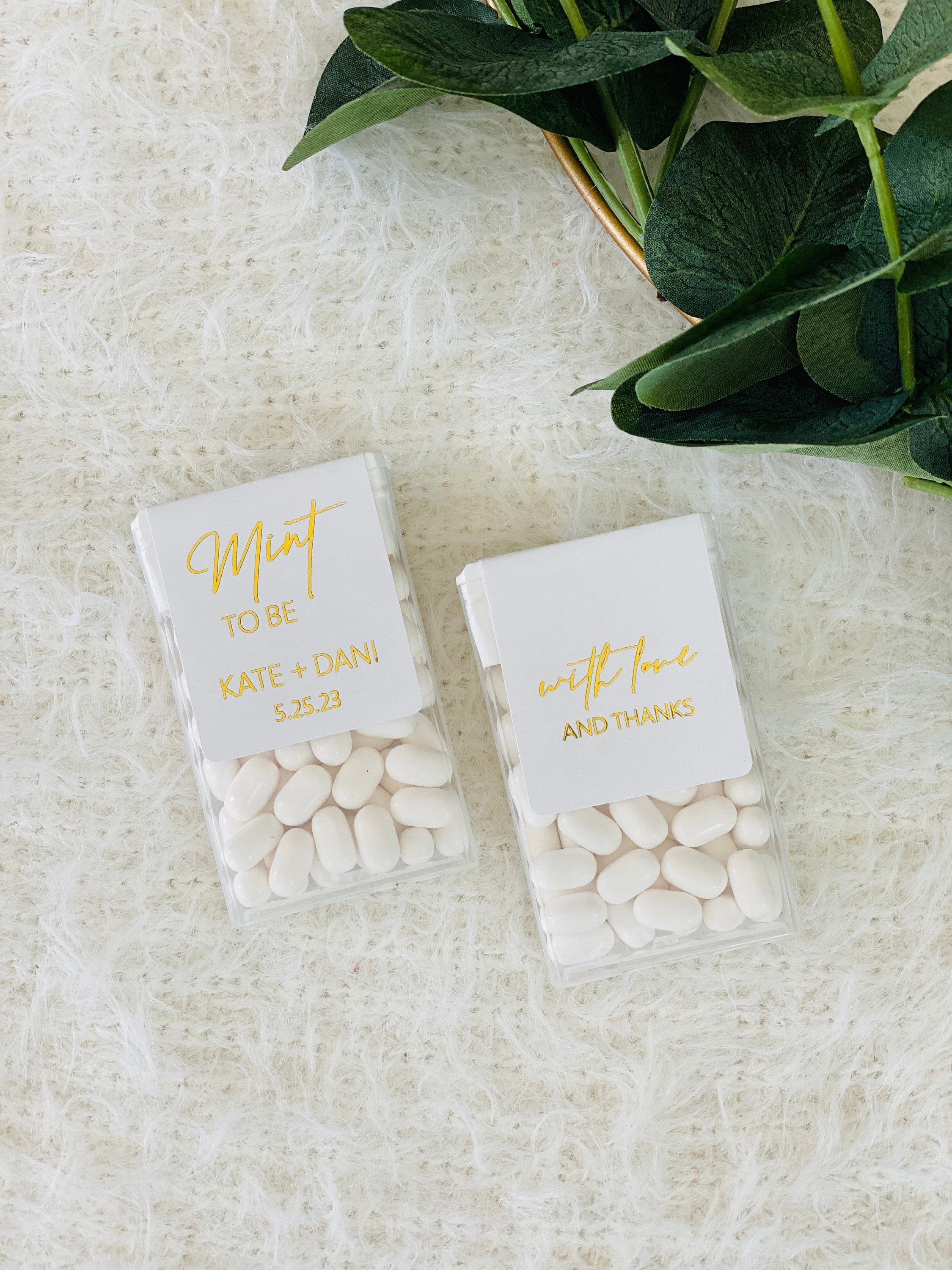Personalized Real Foil Wedding Tic Tac® Labels/wedding Favor Labels/tic ...