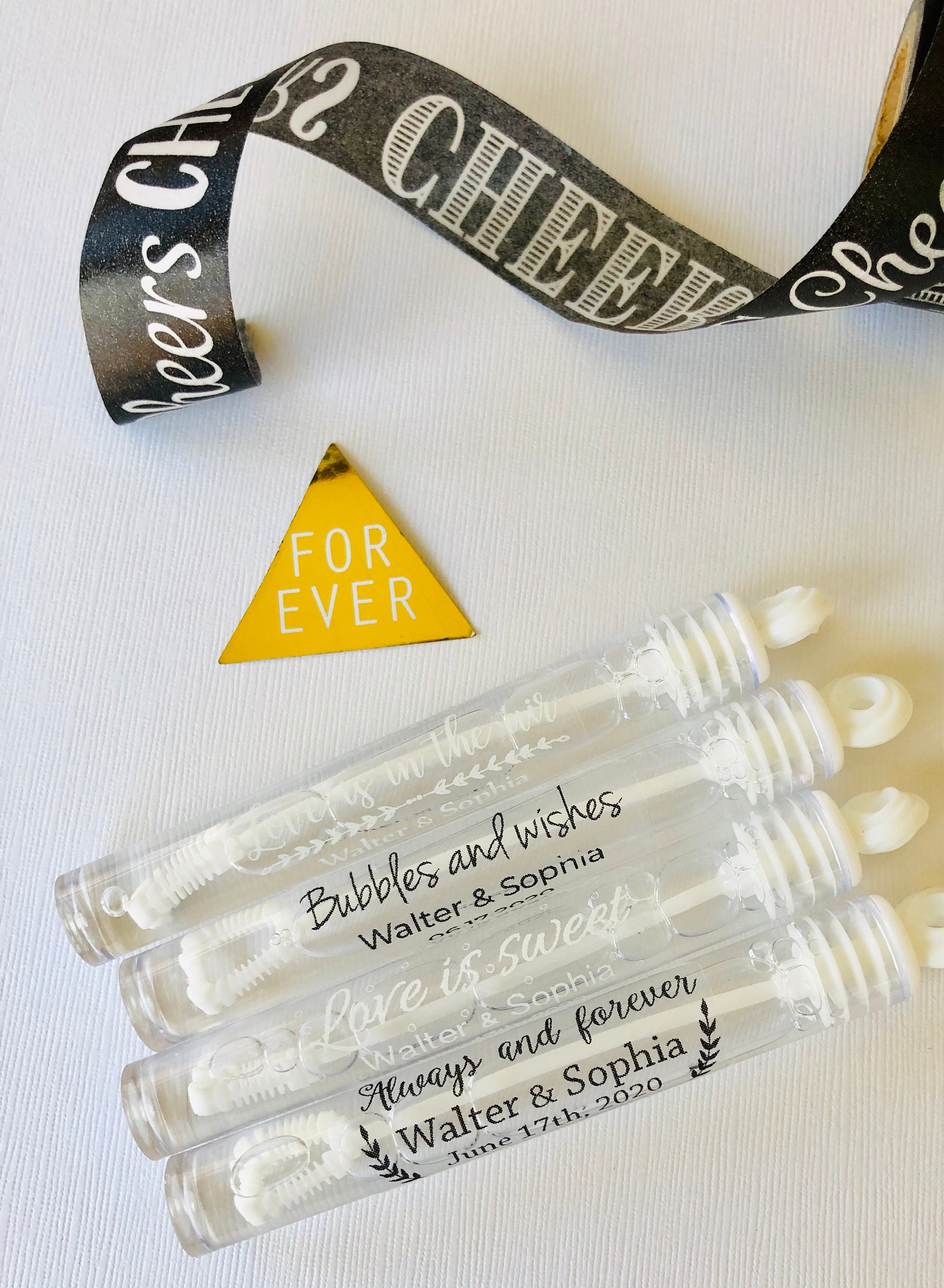 48 Personalized Wedding bubble Labels black bubble labels | Etsy