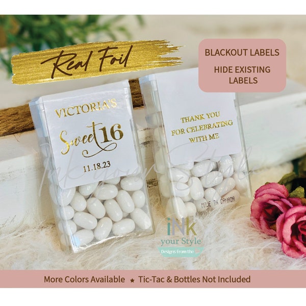 Tic Tac Label - Etsy