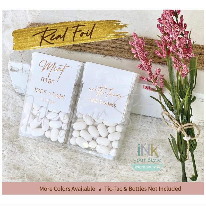 Tic Tac Labels - Etsy