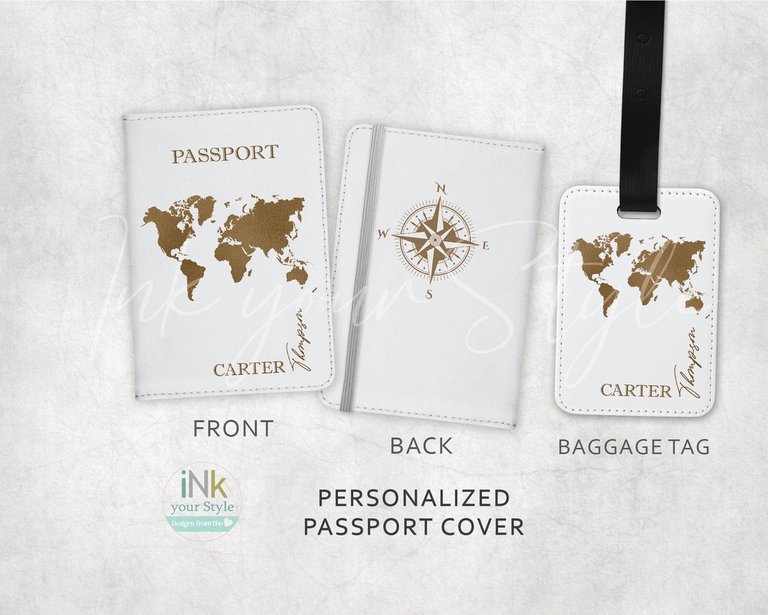 Personalized Passport Holder | Personalized Passport Cover and Luggage ...