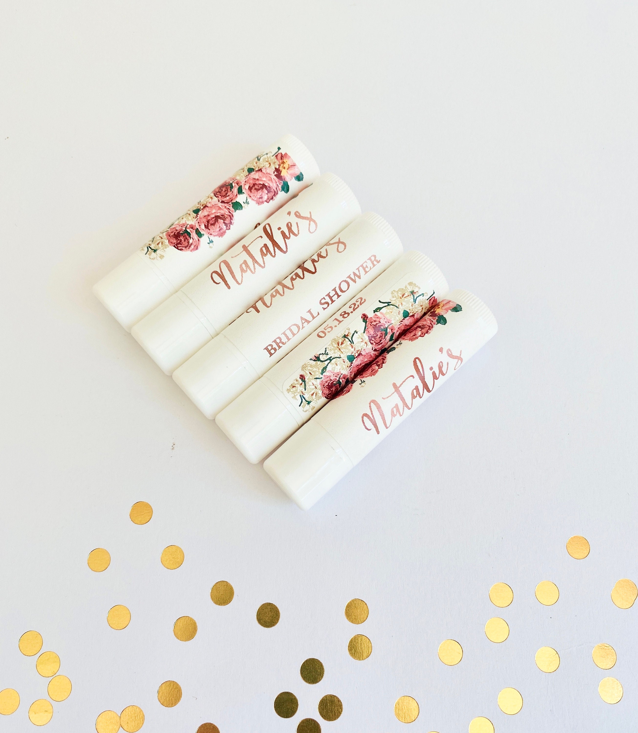 Personalized Bridal Shower Lip Balm Labels/Bridal shower favor | Etsy