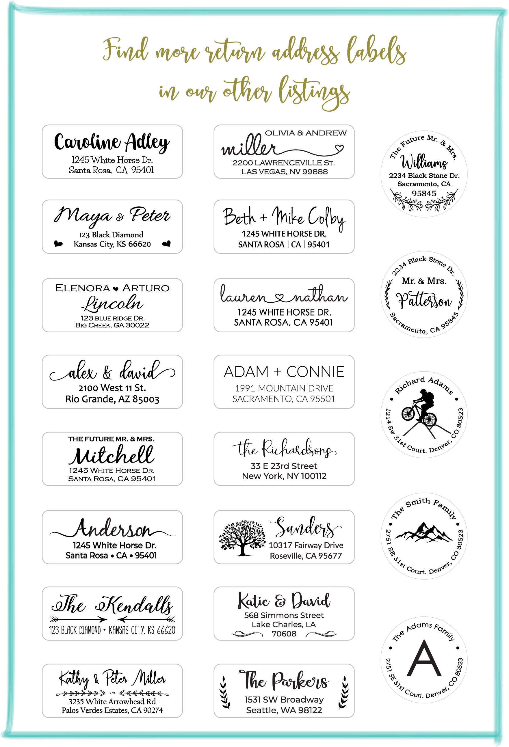 Return Address Labels Wedding Labels Future Mr & Mrs Address | Etsy