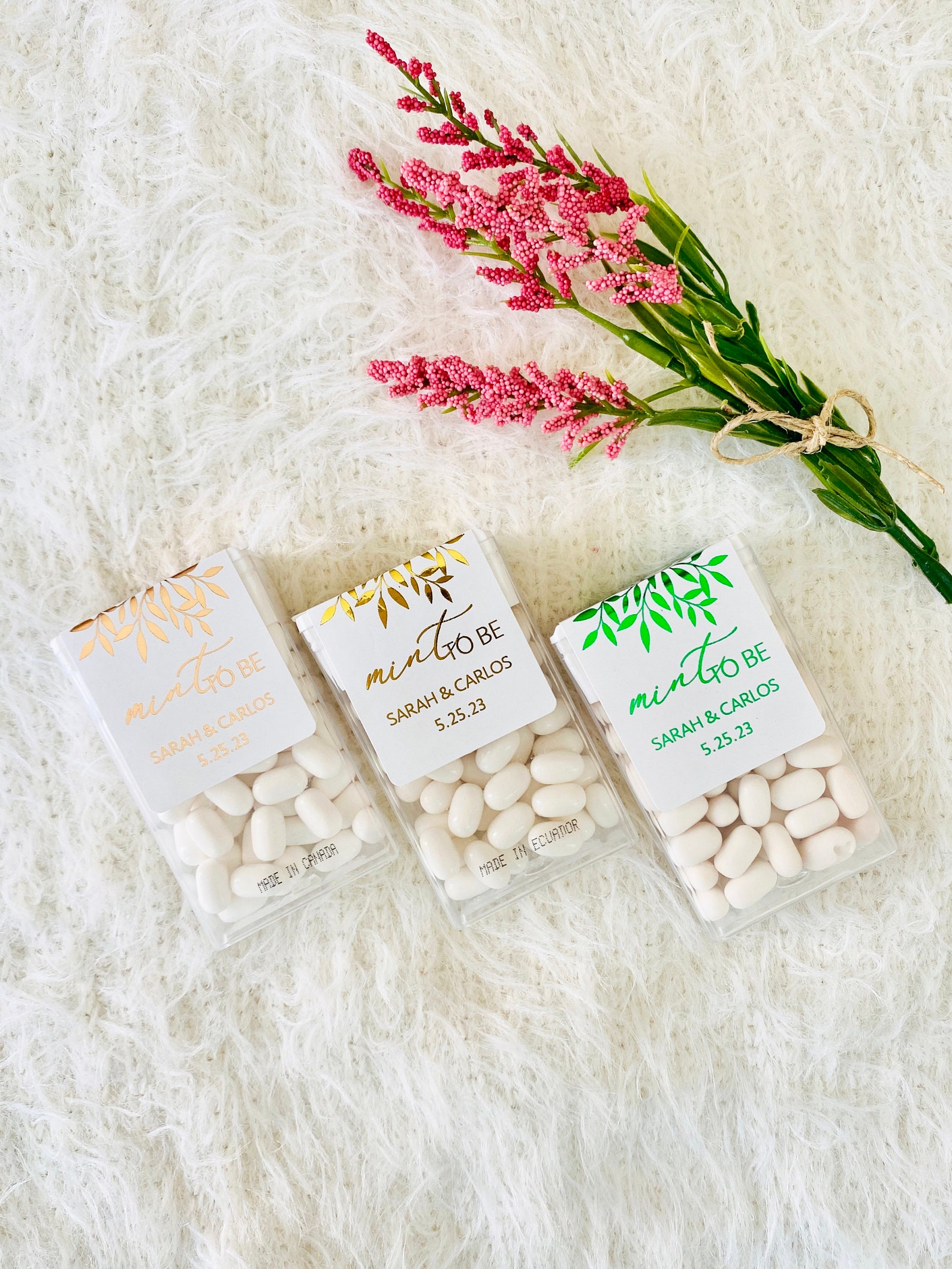 Personalized Real Foil Wedding Tic Tac® Labels/wedding Favor Labels/tic ...