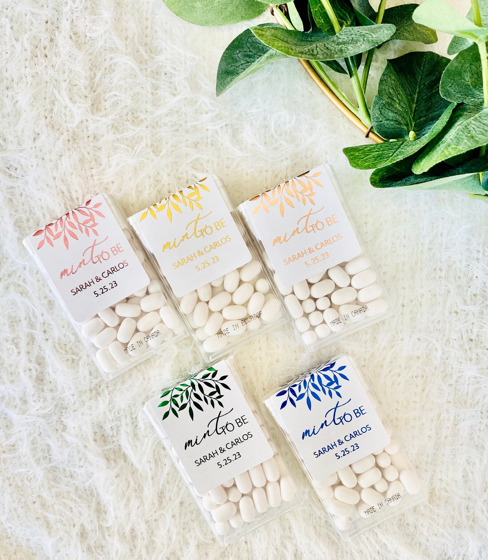 Personalized Real Foil Wedding Tic Tac® Labels/wedding Favor Labels/tic ...