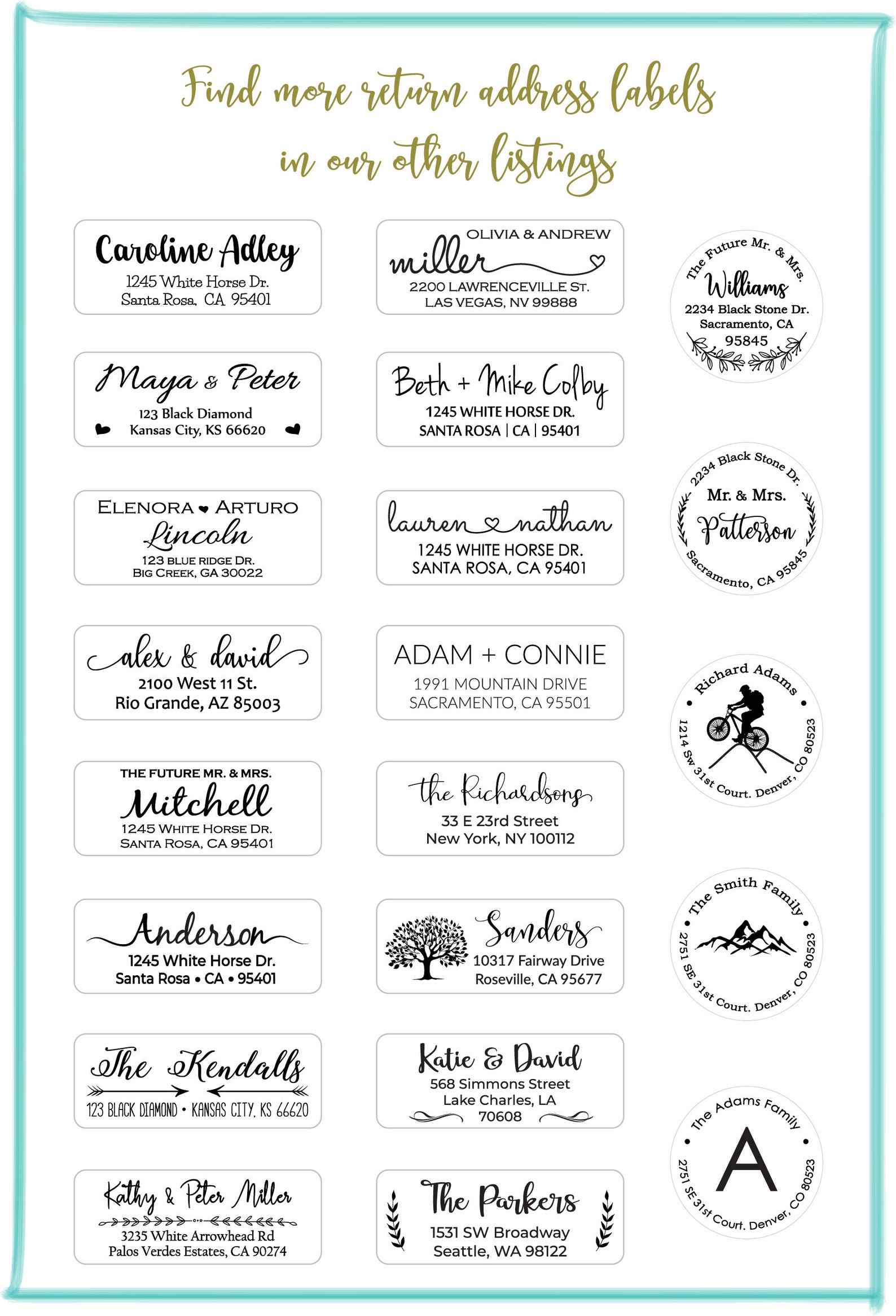 Return Address Labels, Wedding Labels, Bridal Address Labels, Clear ...