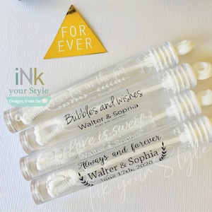 48 Personalized Wedding Bubble Labels, Foil Bubble Labels, Custom ...