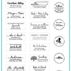 Return Address Labels, Wedding Labels, Bridal Address Labels, Clear ...