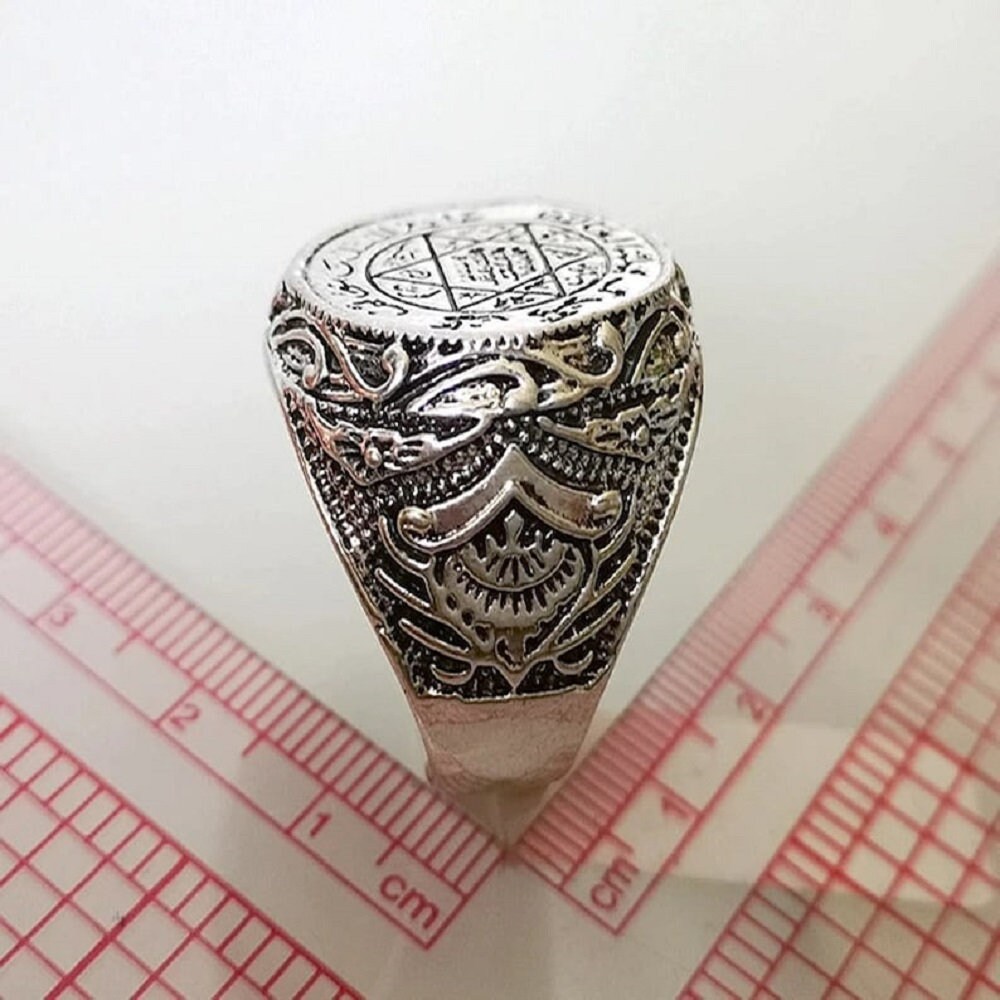 The Seal of Solomon Islamic Star Ring for Muslim Men Islam Ring - Etsy
