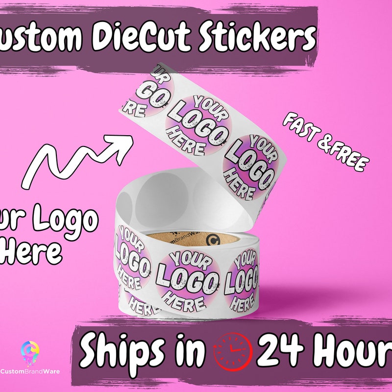 Custom 1 Inch Sticker Roll - Etsy