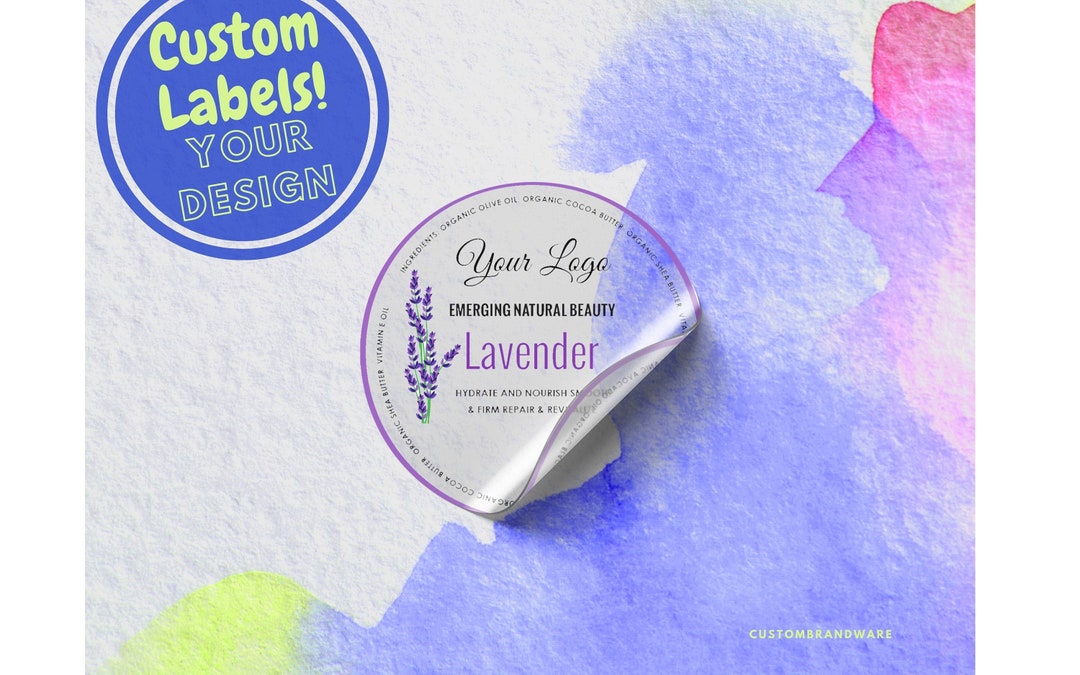 50 Clear Circle Custom Stickers: High Resolution Labels - Etsy