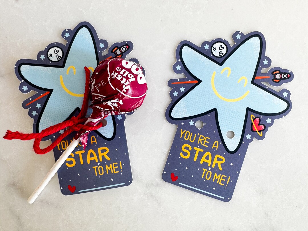 You're a Star // Custom Valentine's Day Cards - Etsy