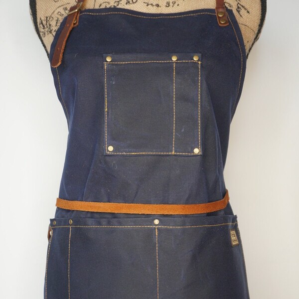 Waxed Kitchen Apron - Etsy