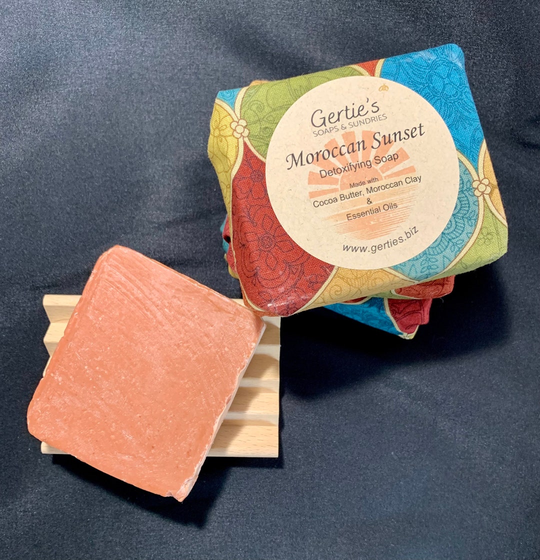 Moroccan Sunset Natural Soap With Moroccan Clay (detoxifying) - Etsy