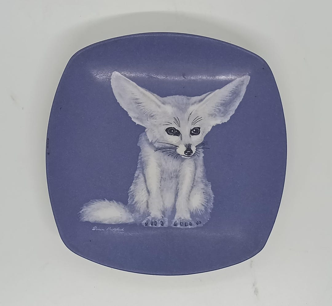 Vintage "praesidium Ornamin" Fennec Fox Trinket Pin Dish - Etsy