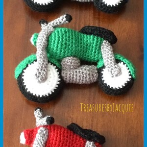 Crocheted stuffed motorcycle toy motorcycle toy pretend | Etsy
