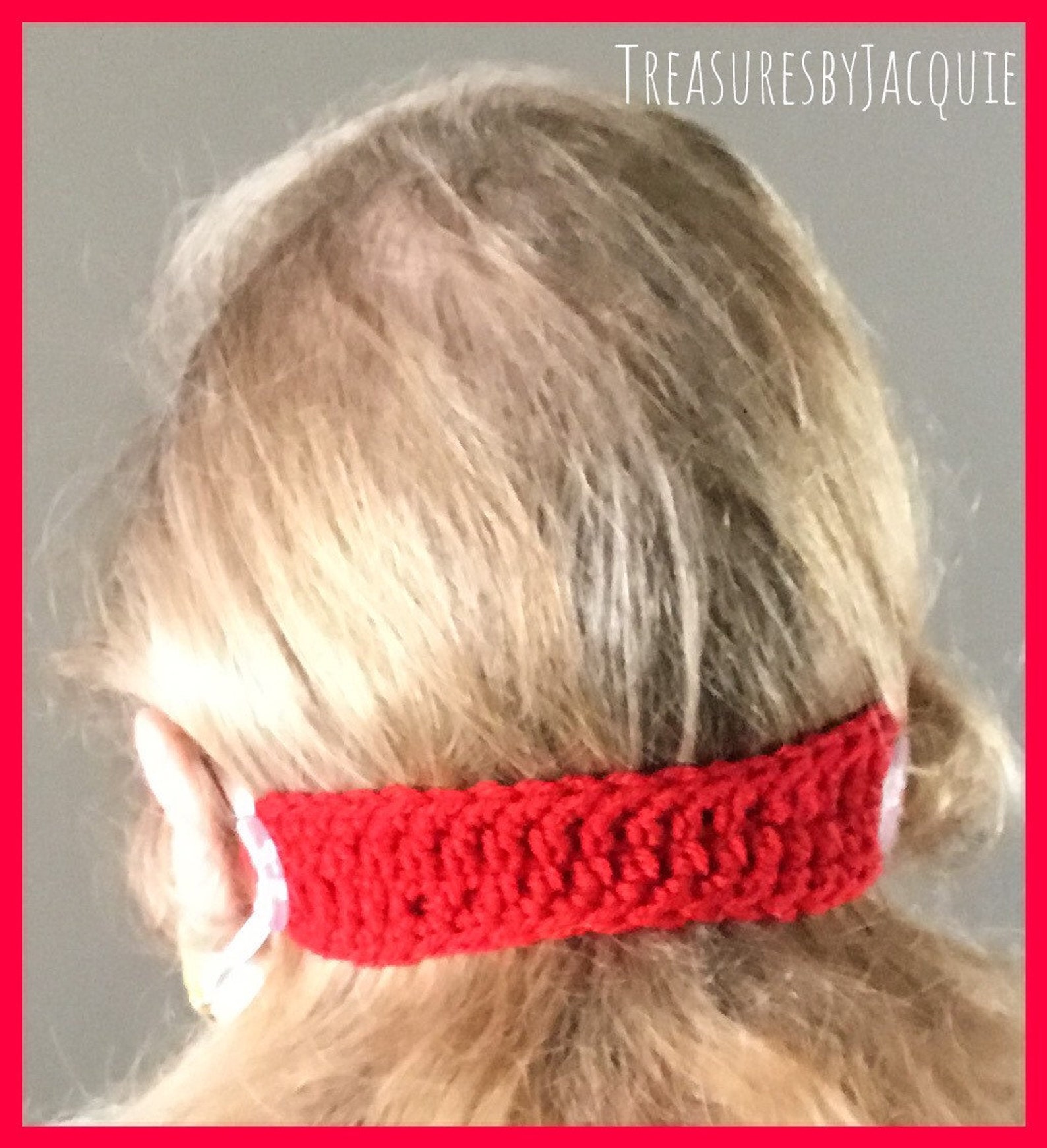 Crocheted Ear Saver With Buttons: Face Mask Comfort - Etsy