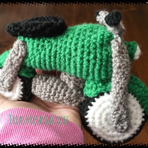 Crocheted stuffed motorcycle toy motorcycle toy pretend | Etsy