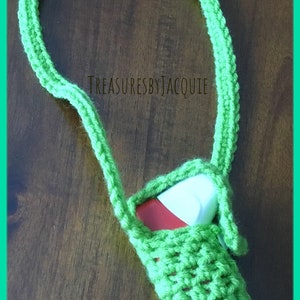 Crocheted Inhaler Necklace, Inhaler Keychain, Inhaler Holder, Inhaler ...