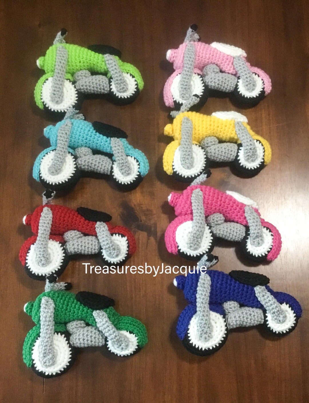 Crocheted Stuffed Motorcycle Toy: Interactive Pretend Play - Etsy