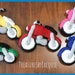 Crocheted Stuffed Motorcycle Toy Motorcycle Toy Pretend - Etsy