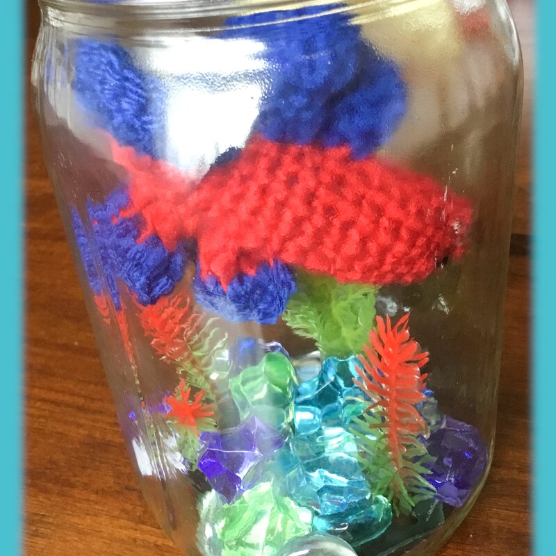 Crochet Fish in Jar - Etsy