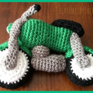 Crocheted stuffed motorcycle toy motorcycle toy pretend | Etsy