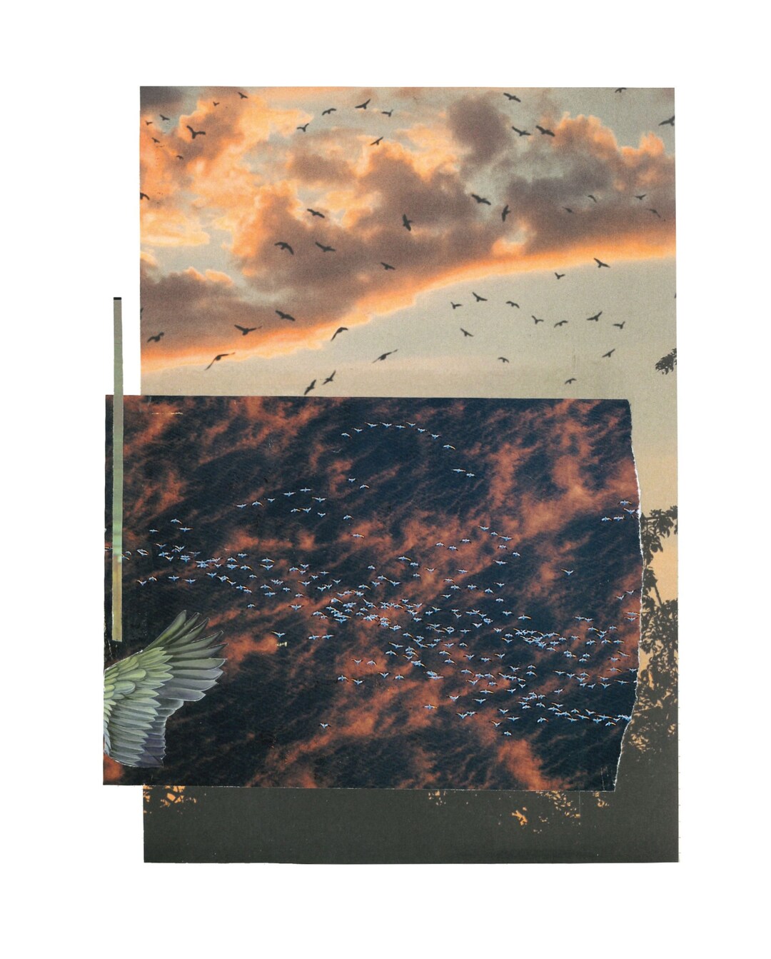 Handmade Home Decor Collage | Sunset | Sky | Digital Collage | Gift for ...