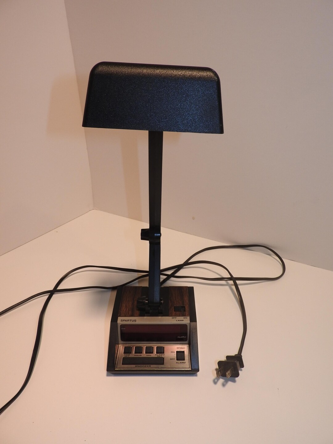 Spartus Digital Clock Desk Lamp - Etsy