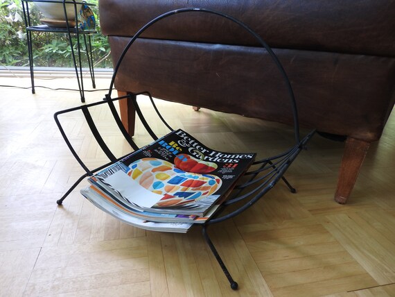 Vintage Mid Century Magazine Rack | Etsy