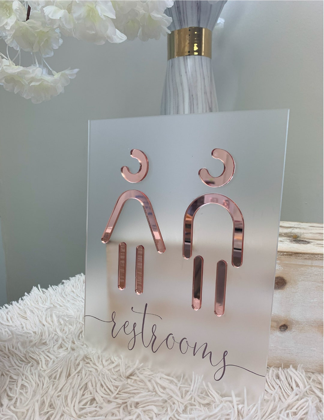 Restroom Signage Bathroom Signage Acrylic Signage Generic - Etsy