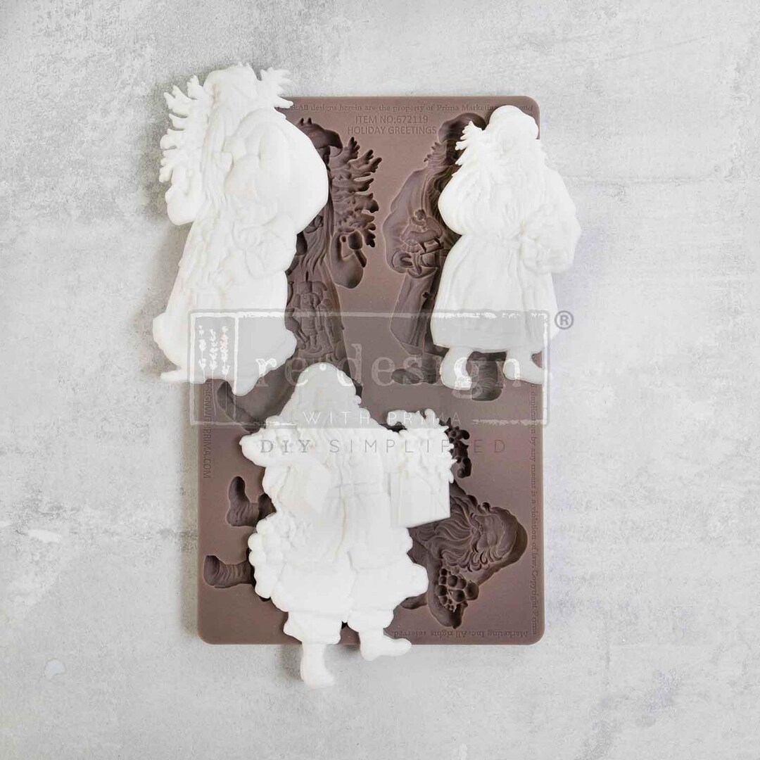 Holiday Greetings Redesign With Prima Decor Mould - Etsy