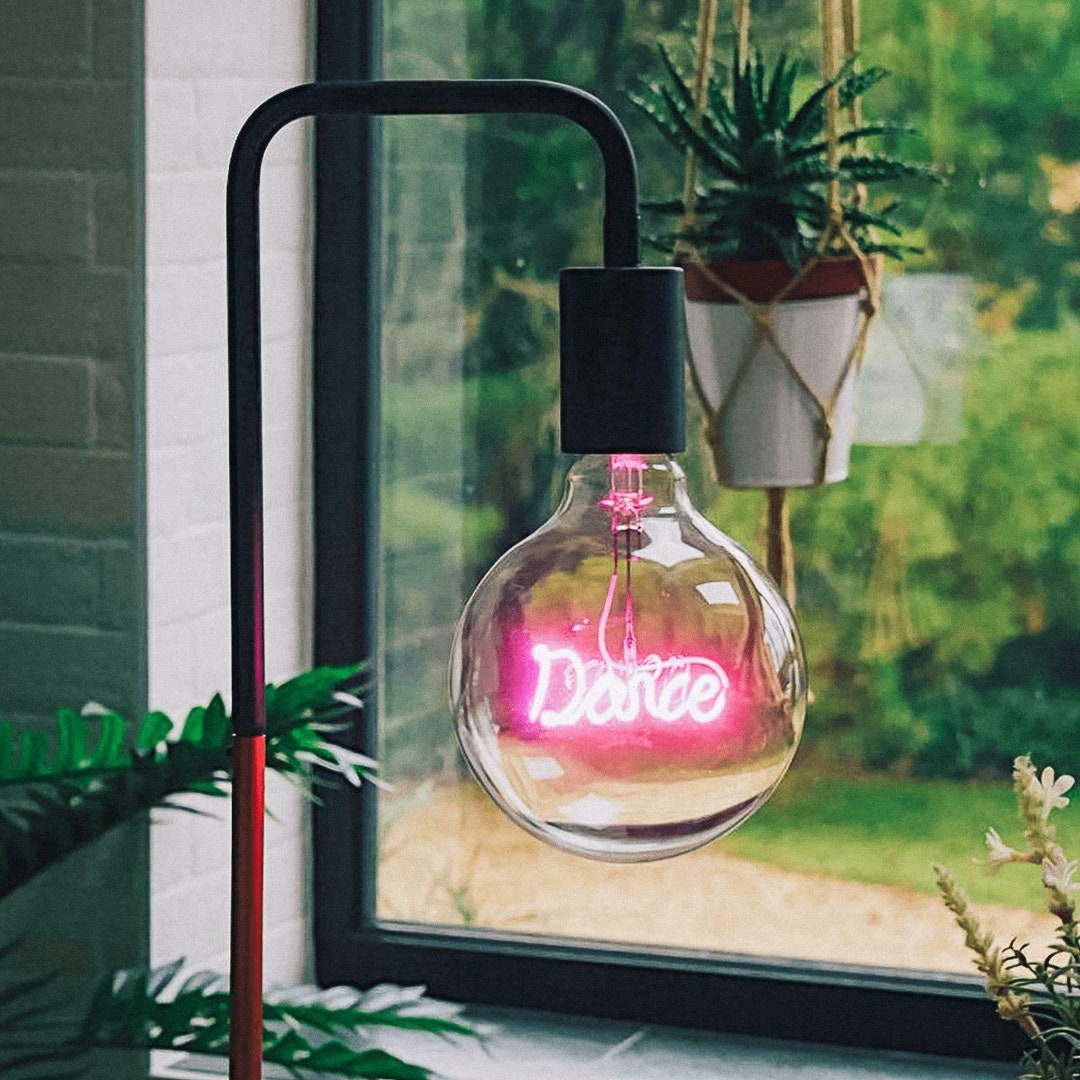 Dance LED Text Light Bulbs Bubble Bulbs Upright LED - Etsy UK
