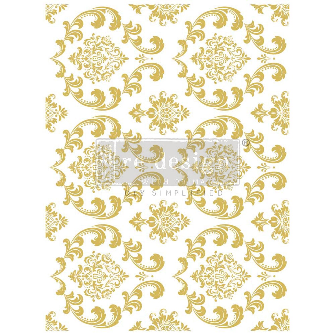 House of Damask Kacha Gold Foil Redesign With Prima Decor Transfers - Etsy